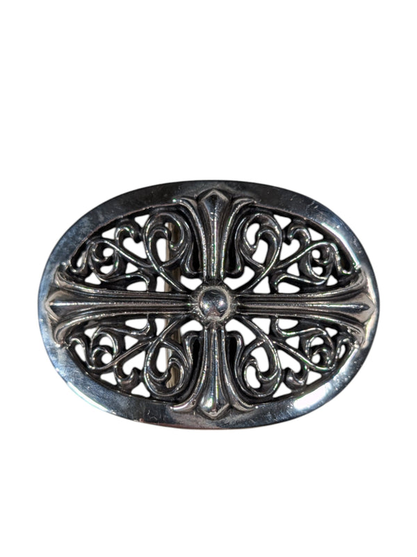 Chrome Hearts Oval Cross Belt Buckle .925 Silver | YP Collective