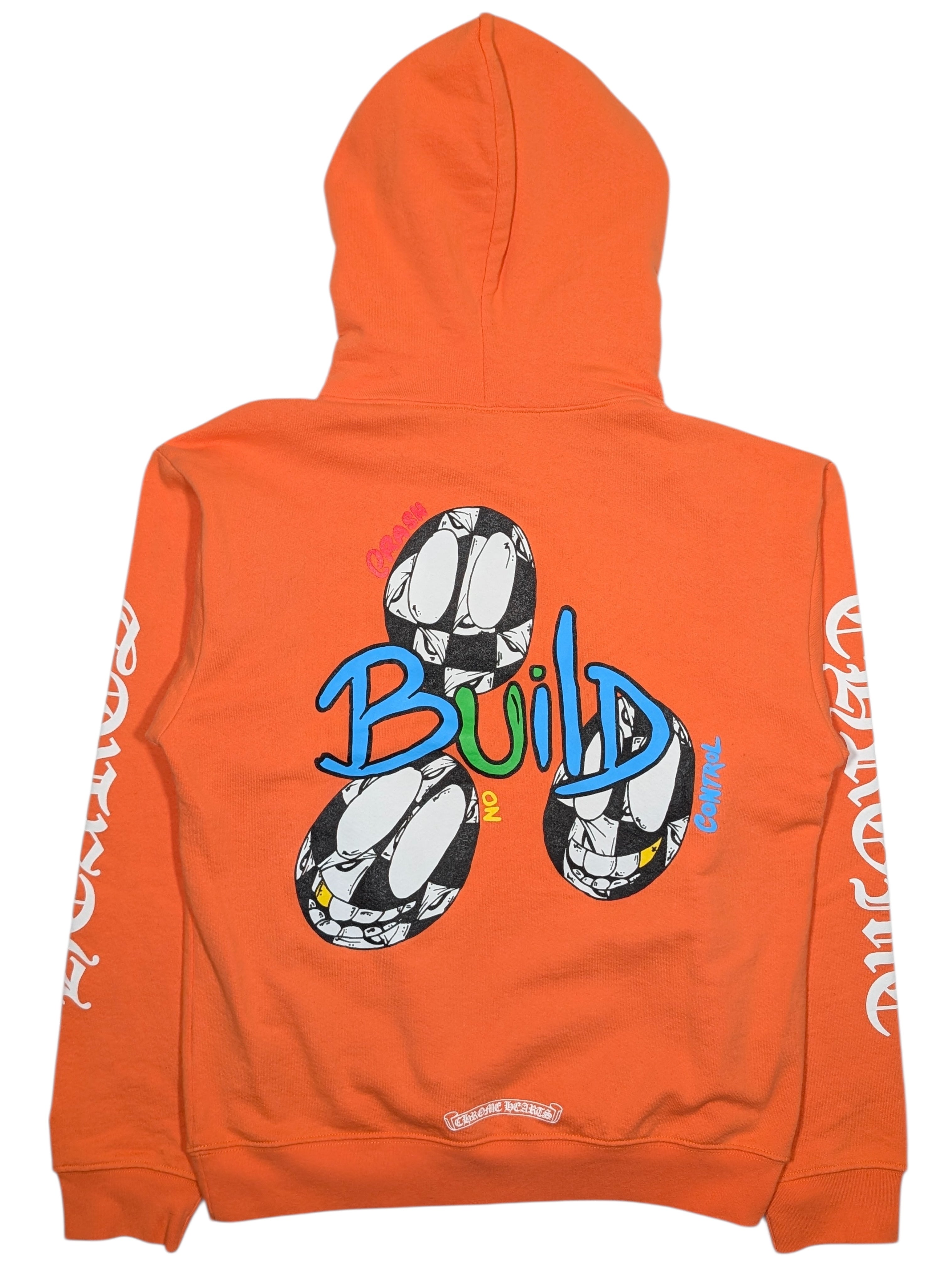 Chrome Hearts Matty Boy Link & Build Hoodie Orange Pullover Sweater