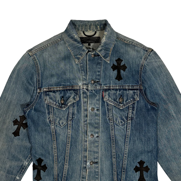 Vintage Levi's Cross Patch Denim Jacket by Chrome Hearts | YP Collective