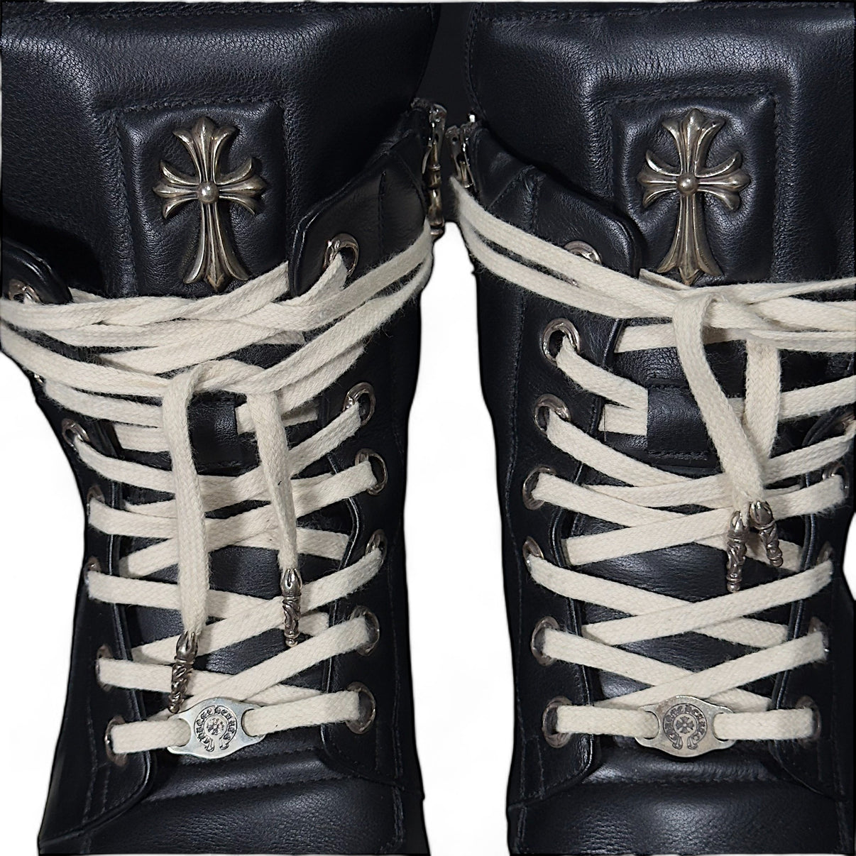 CH Geobasket Sneakers - Black / Milk by Chrome Hearts x Rick Owens | YP ...