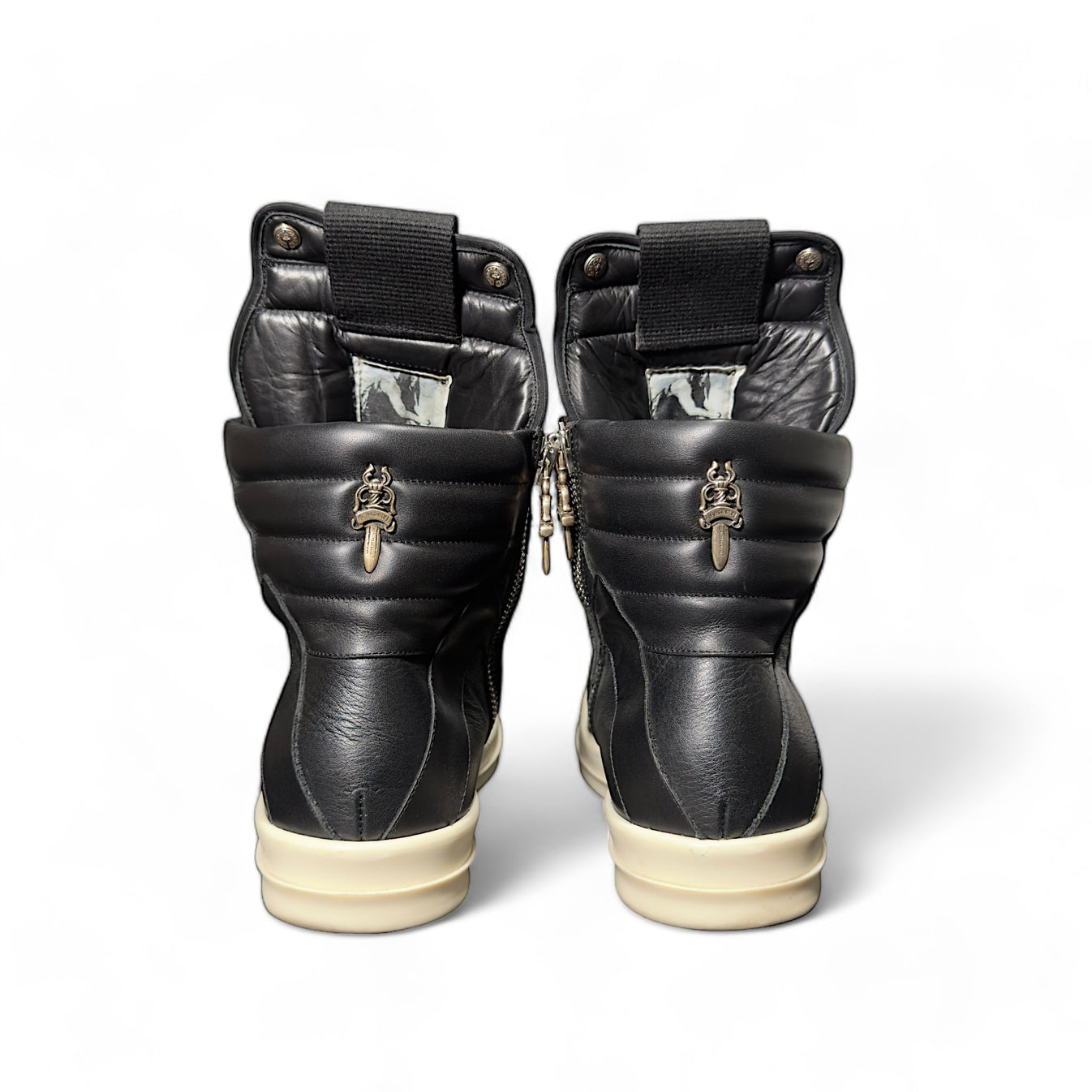 Chrome Hearts x Rick Owens Geobasket Sneakers - Black – Young ...