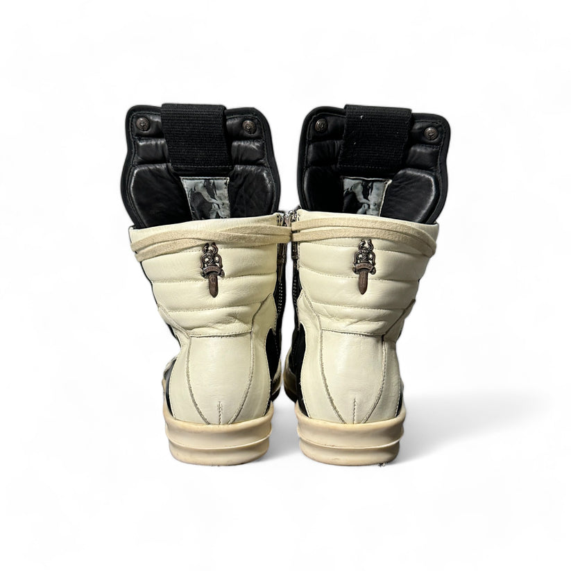 Chrome Hearts x Rick Owens Geobasket Sneakers Black / Milk - YP ...